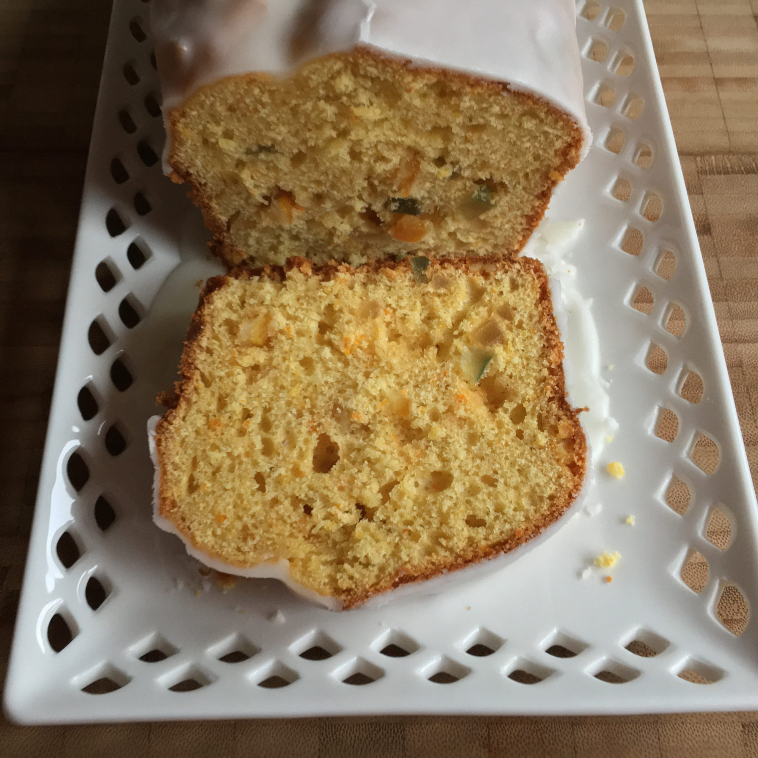 candied peel, a cake & bejeweled ladies