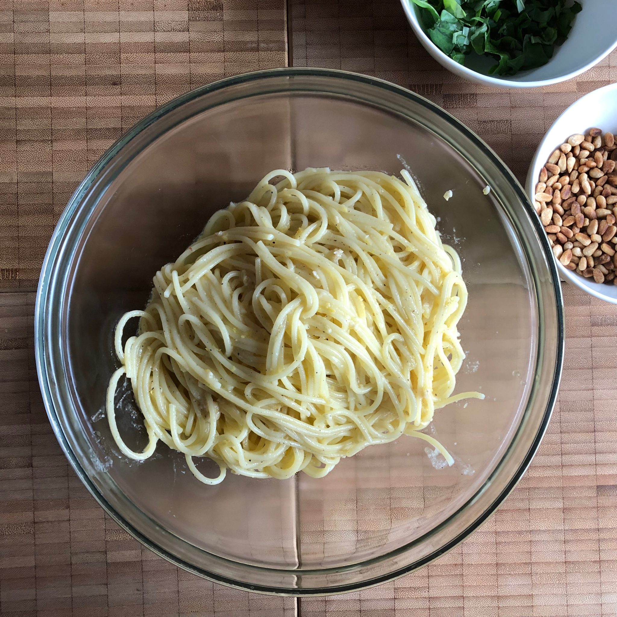 pasta & parmesan & pine nuts – beyond my kitchen